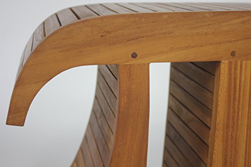 AquaTeak Patented Pi-Shaped Teak Bench