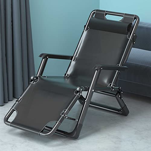 ABaippj Leisure Lazy Recliner for Home Balcony, Portable Adjustable Zero Gravity Chair Folding Reclining Lounge Chair for Backyard Porch Swing Pool and Beach