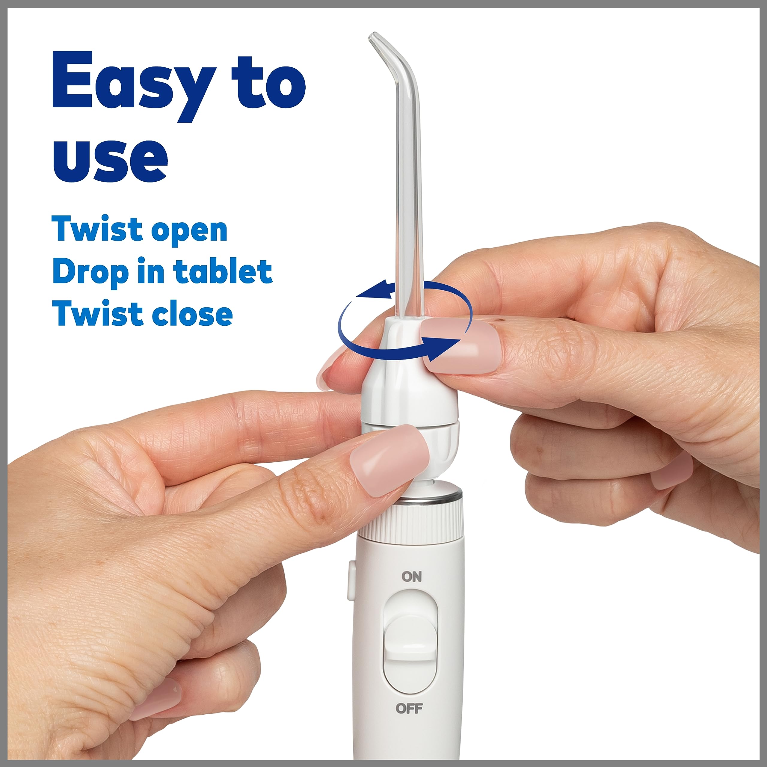 Waterpik Boost Water Flosser Tip with 30 Fresh Mint Whitening Tablets, Whiten Teeth and Remove Stains Gently