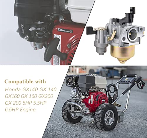 Gx160 Carburetor GX200 Carb Compatible with Honda GX120 GX160 GX200 5.5HP 6.5 HP Small Engine GX160 Carb Replace Part 16100-ZH8-W61