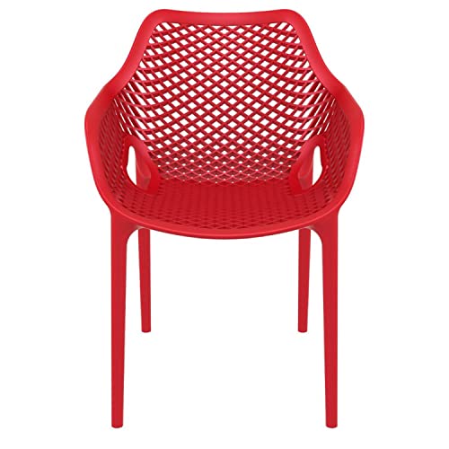Air XL Resin Outdoor Arm Chair Red