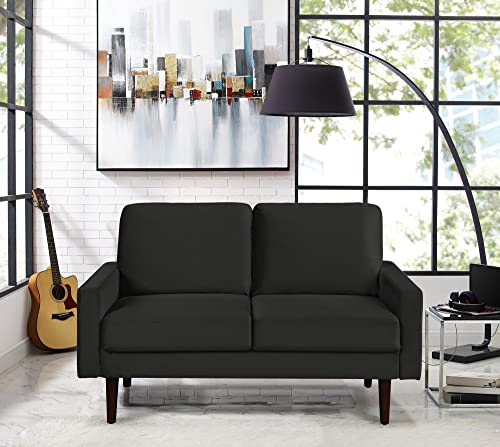 LifeStyle Solutions Morgan Loveseat, Black