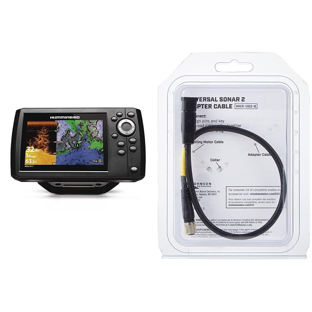Humminbird Helix 5 Fish Finder and Accessories Bundle