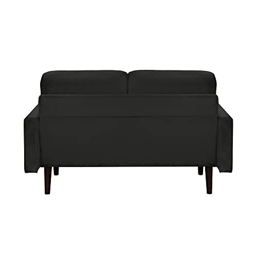 LifeStyle Solutions Morgan Loveseat, Black