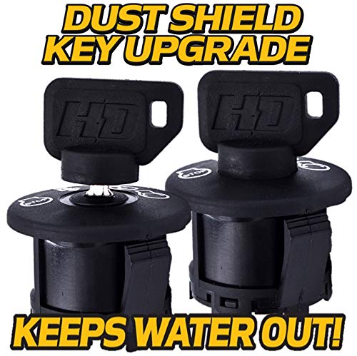 HD Switch Starter Ignition Switch Replaces John Deere L100 L105 L107 L110 L111 L118 L120 L130 Mowers Includes 1 Umbrella & 1 Steel Key & Free Carabiner