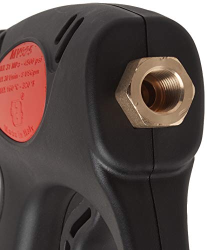 AR ANNOVI REVERBERI MV925 Rear Entry High Pressure Gun Psi 4500, GPM 8, Inlet 3/8β F, Outlet 1/4β F, Black