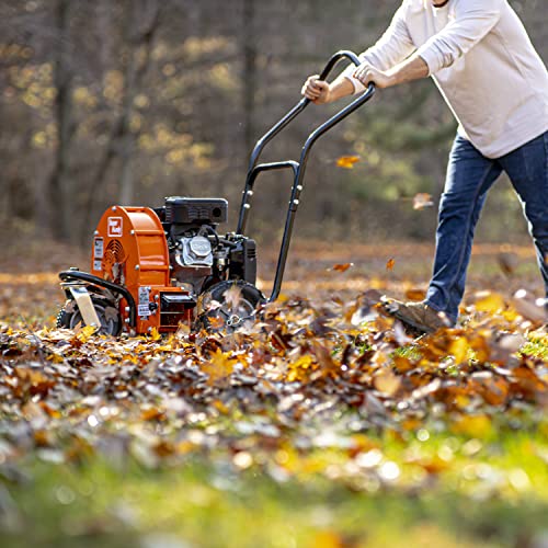 SuperHandy Walk Behind Leaf Blower, Wheeled Manual-Propelled, 7HP 212cc, 4 Stroke, Wind Force of 200 MPH / 2000 CFM at 3600RPM