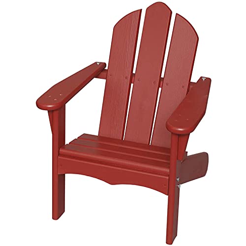 Little Colorado Classic Toddler Adirondack Chair (Red Finish, Pine Wood)