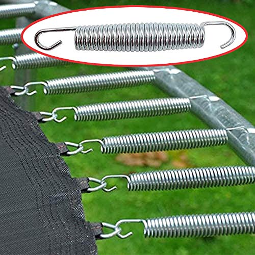 6.5 inch Spring,Galvanized Trampoline Springs a Set of 10packs with Hooks。, Thicker Steel Gauge for Durability. offering The Steel, The thickest Steel Guage,