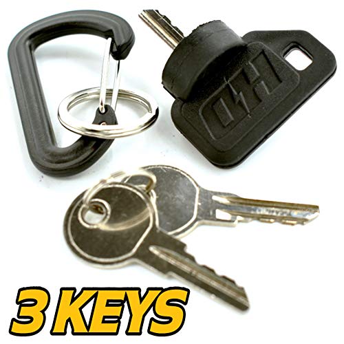 HD Switch Starter Ignition Switch Replaces John Deere 130 160 165 170 175 180 185 240 245 260 265 285 320 500 : 3 Keys & Free Carabiner