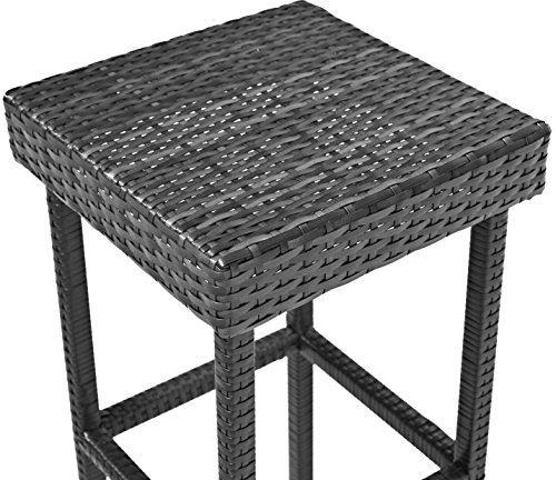Crosley Furniture Palm Harbor Outdoor Wicker 24-inch Counter Height Stools - Grey (Set of 2)
