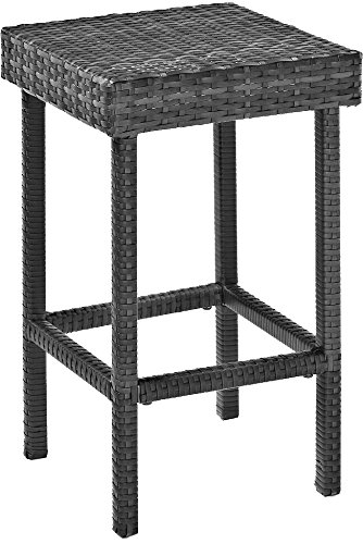 Crosley Furniture Palm Harbor Outdoor Wicker 24-inch Counter Height Stools - Grey (Set of 2)