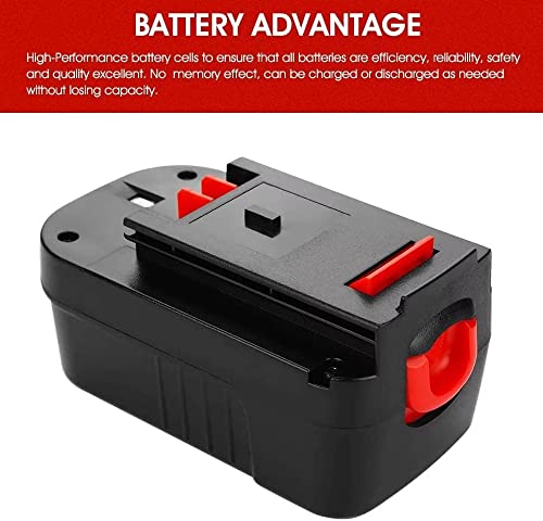 2Pack 3.6Ah HPB18 Ni-Mh Replacement Battery for Black and Decker 18V Battery HPB18 HPB18-OPE Compatible with Black Decker Battery 18 Volt Tools A1718 FS18FL FSB18 Firestorm Cordless Power Tool