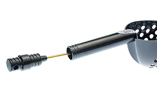 Sluice Monkey 14" Black Sand Scoop with Hole & Brass Probe for Gold Panning/Metal Detecting