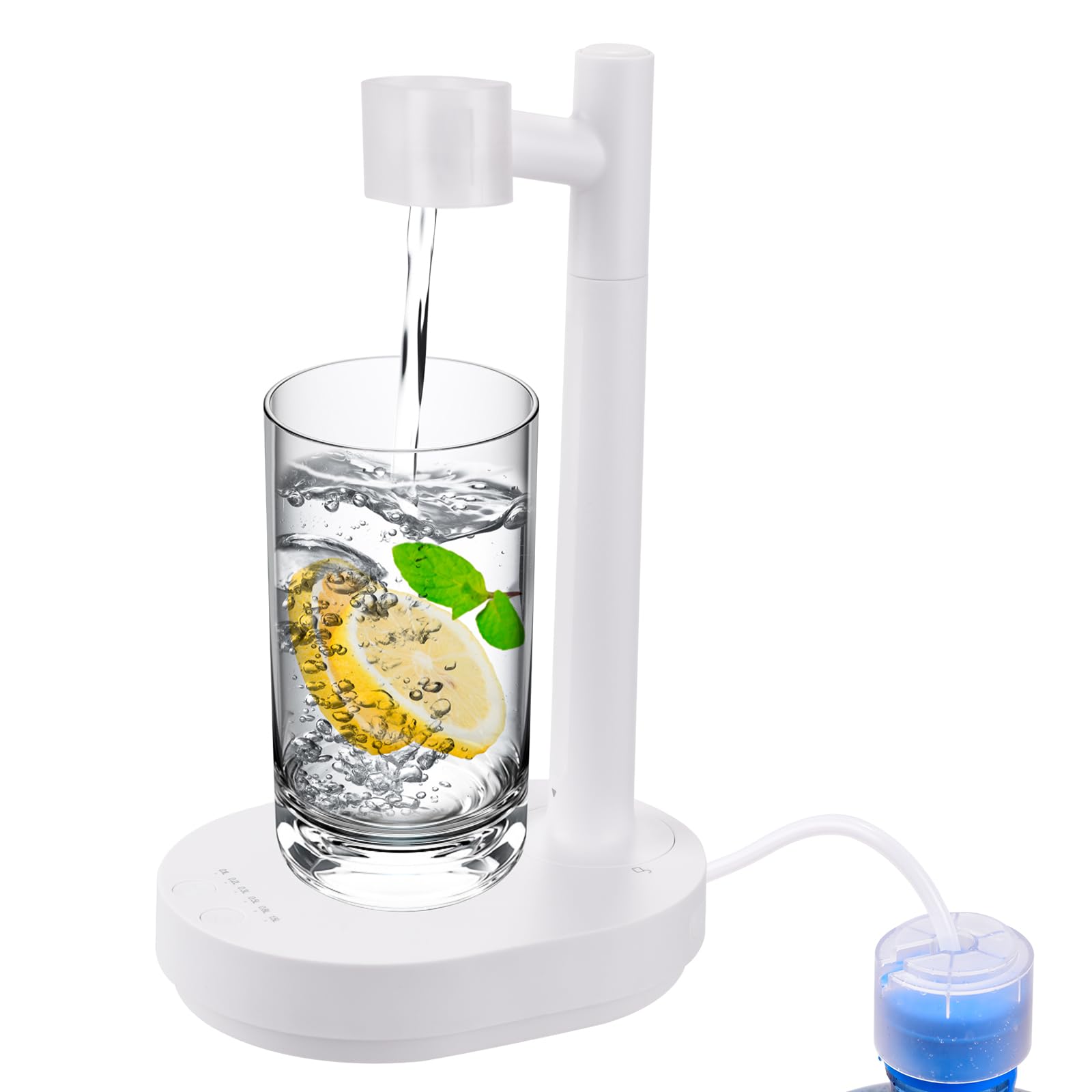 Water Dispenser for 5 Gallon Bottle, Intelligent Desktop Water Bottle Dispenser, Automatic Water Pump for Universal Bottle, Wireless Water Jug Dispenser Suitable for Home, Office, Outdoor