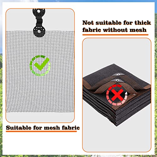 40 Piece Shade Cloth Plastic Clips Round Plastic Black Clips for Sun Shade Net, Anti Bird Netting, Garden Netting, Shade Netting, Shade Fabric Accessories