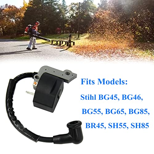 AILEETE 4229 400 1300 Ignition Coil for Stihl BG55 BG65 BG85 BG45 BG46 BR45 SH55 SH85 Leaf Blowers
