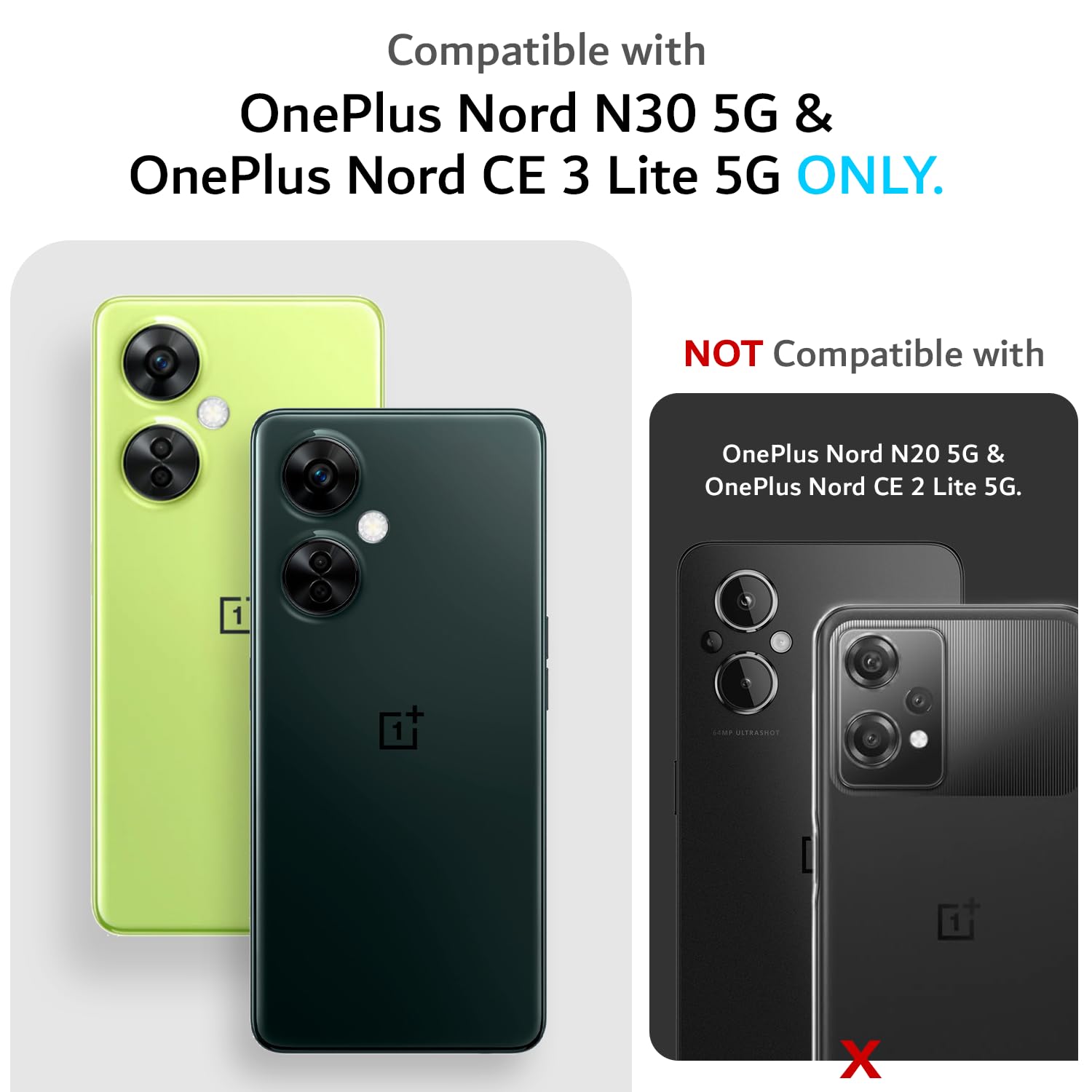 TUDIA DualShield Merge Grip Phone Case for OnePlus Nord N30 5G 2023 - Dual Layer, Shockproof, Military Grade, Slim, Non-Slip Heavy Duty Protective Phone Case - Protector Phone Cover - Pine Green