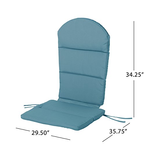 Christopher Knight Home Terry Outdoor Water-Resistant Adirondack Chair Cushion, Dark Teal, 1 Count (Pack of 1)
