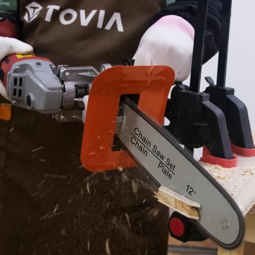 12 Inch Chainsaw Attachment for Angle Grinder, Electric Chain Saw Converter Accessories for Wood Cutting Applicable Angle Grinder 5/8”-11 Thread ABOR M10 M12 M14