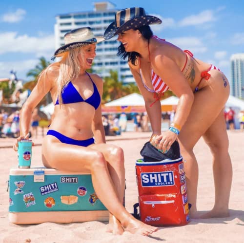 SHITI Coolers Soft Side Backpack Cooler for Partying at The Beach, Pool, Tailgate, or Camping - Holds 16 Cans w/Ice - Portable Backsaver - Insulated & Leak Proof - High Performance Yet Extremely Cool