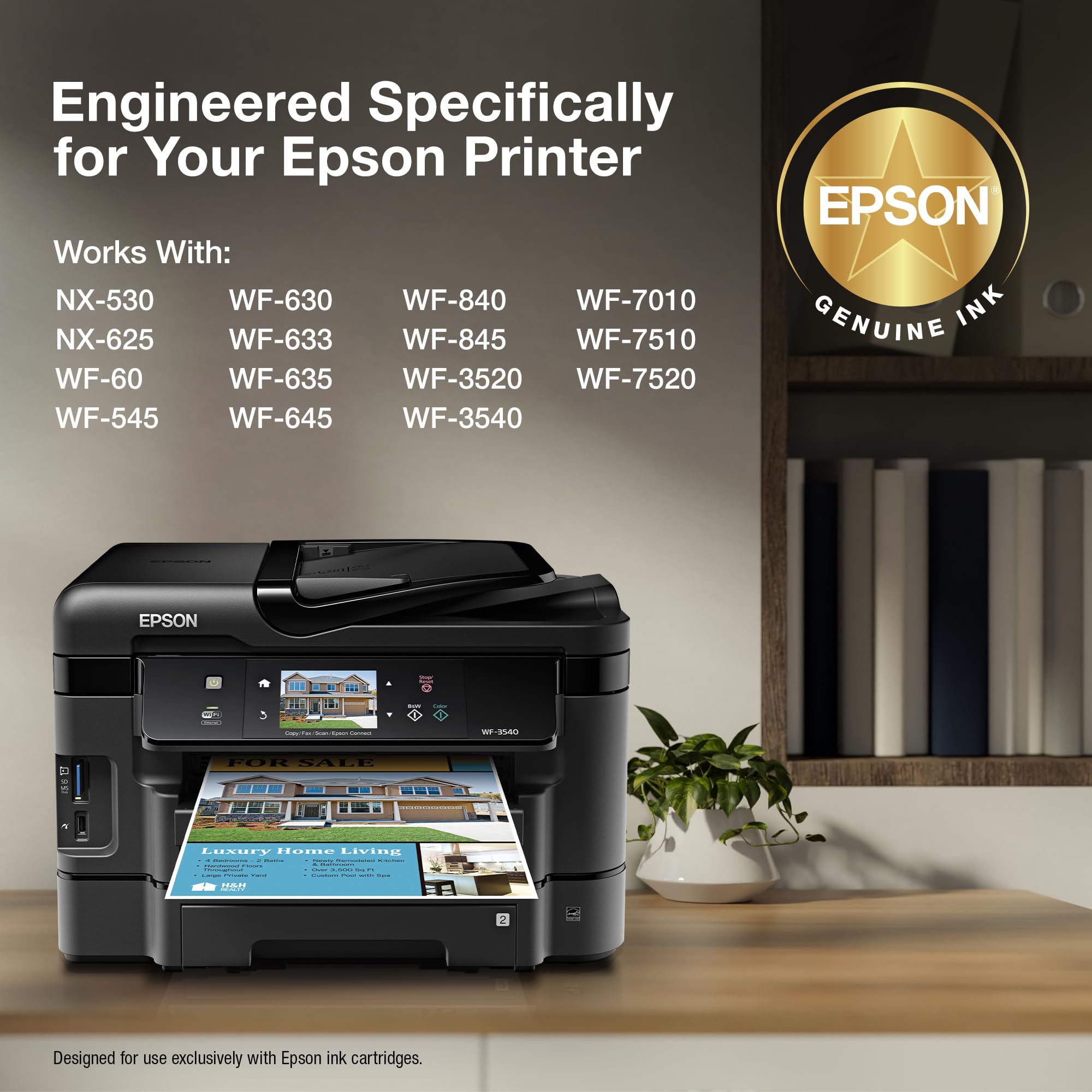 EPSON T127 DURABrite Ultra Ink Standard Capacity Black Dual Cartridge Pack (T127120-D2) for select Epson Stylus and WorkForce Printers