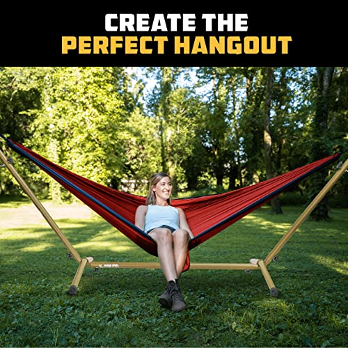 Wise Owl Outfitters Hammock Stand - 106 x 42 Inch Portable, Collapsible Stand for Outdoor Hammock - 440 Pound Capacity Frame and Carry Bag Included