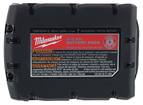 Milwaukee 48-11-1828 M18 XC RED LITHIUM 18-Volt Lithium-ion Cordless Tool Battery (2 pack)