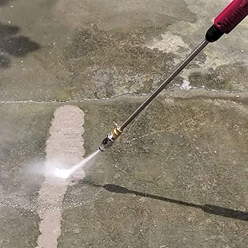 Raincovo Turbo Nozzle for Pressure Washer, Rotating Nozzle for Hot and Cold Water, 1/4 Inch Quick Connect, Orifice 3.0, 3600 PSI