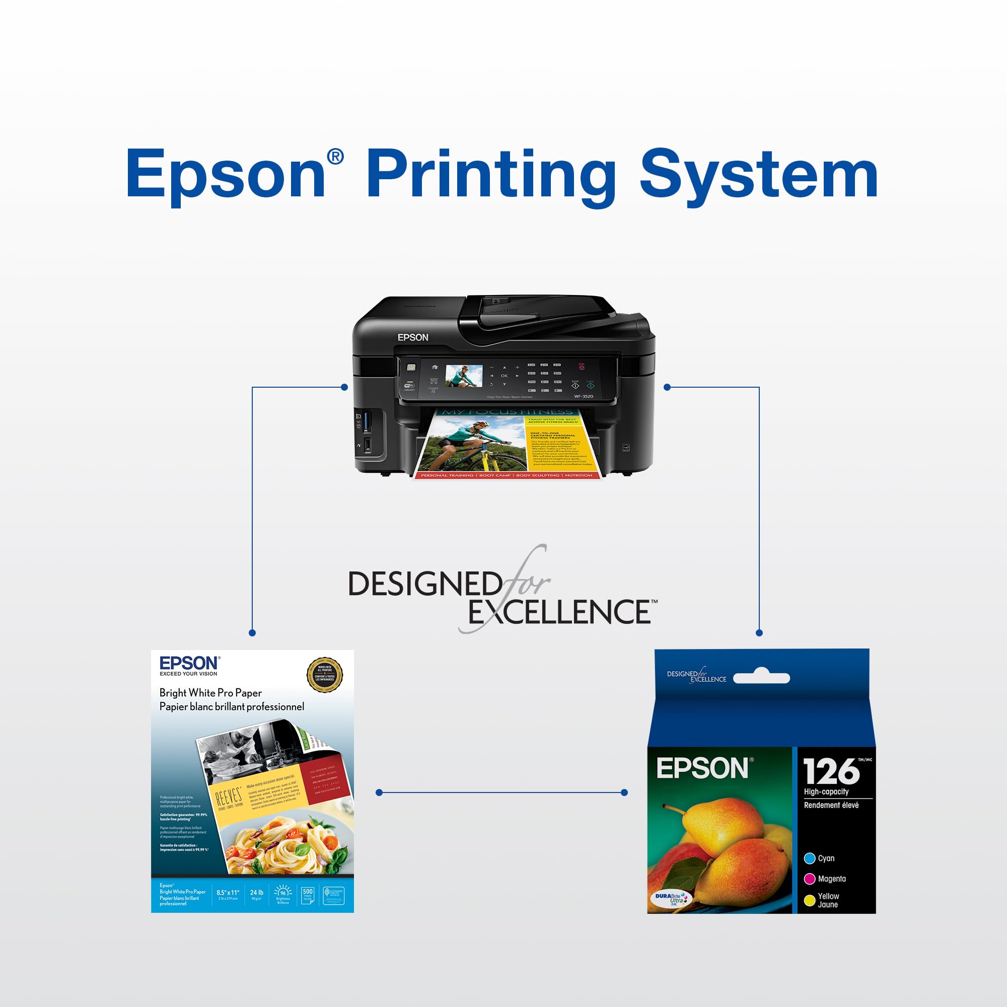 Epson T126120-D2 DURABrite Ultra Black Dual Pack High Capacity Cartridge Ink