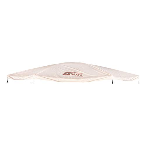 CLAM Quick-Set Outdoor Gazebo Screen Tent Canopy Accessory Rain Fly Roof Tarp for Pavilion/Pavilion Camper Models, Tan (Tent Not Included)