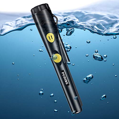 Pinpoint Metal Detector Pinpointer 360° Search Fully Waterproof Treasure Hunting Tool Accessories Belt Holster Lanyard and A 9V Battery for Adults and Kids(Three Mode) Black