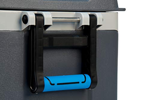 Igloo BMX 52 Quart Cooler with Cool Riser Technology, Fish Ruler, and Tie-Down Points - 16.34 Pounds - Carbonite Gray and Blue