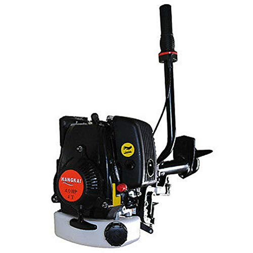 4HP 4 Stroke Outboard Motor Boat Engine 52CC Aluminum Heavy Duty Boat Motor with Air Cooling System Fishing Boat Engine (4HP-4 Stroke)