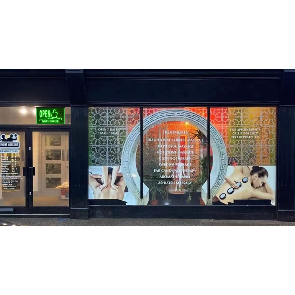 160024 Open Massage Body Foot Shop Salon Center Display LED Light Neon Sign (12" X 8", 16 Colors By Remote)