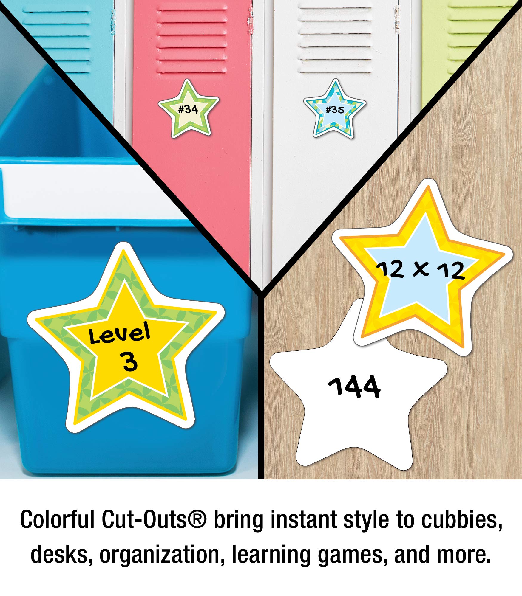 Carson Dellosa – Hipster Lunch Boxes Colorful Cut-Outs, Classroom Décor, 45 Pieces