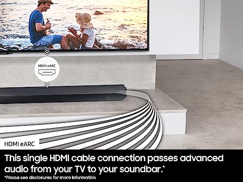 SAMSUNG QN55LS03BAFXZA 55 Inch The Frame 4K UltraHD Smart QLED TV with a HW-Q600C 3.1.2ch Soundbar and Subwoofer with Dolby Atmos (2022)(USED)