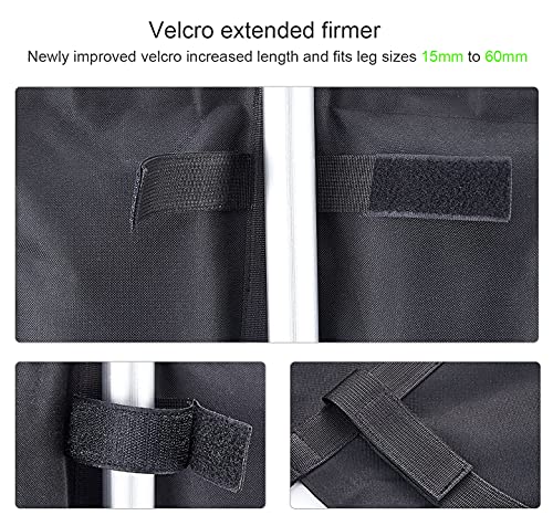 renlog Sand Canopy Weight Bags, 120 LBS Gazebo Tent Weights Sand Bags, 4 Pack (Without Sand)