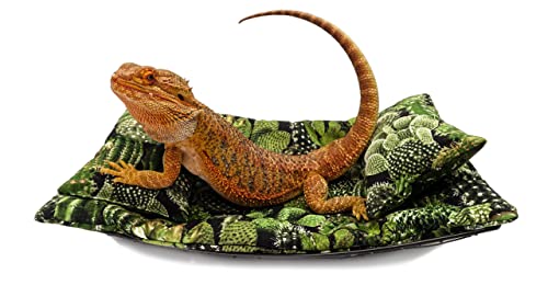 Chaise Lounge for Bearded Dragons, Cactus Party Fabric