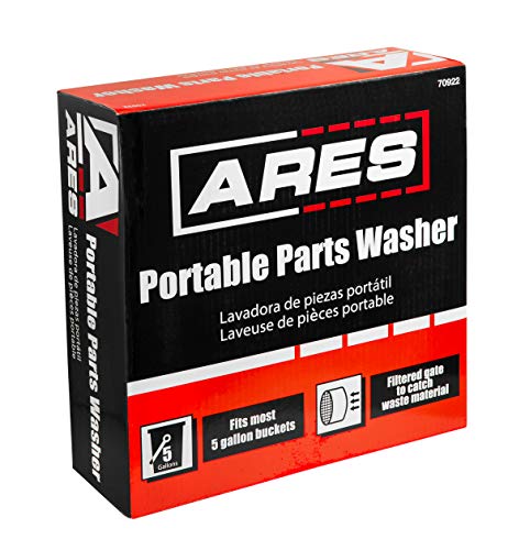 ARES 70922 - Portable Parts Washer - Easily Fits 5 Gallon Buckets - Degrease Small Parts and Tools