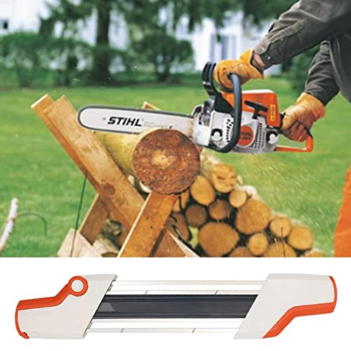 Mempa 2 in 1 Chainsaw Sharpener for 3/8" LP Saw Chain,Easy File Chain Saw Sharpener Tool