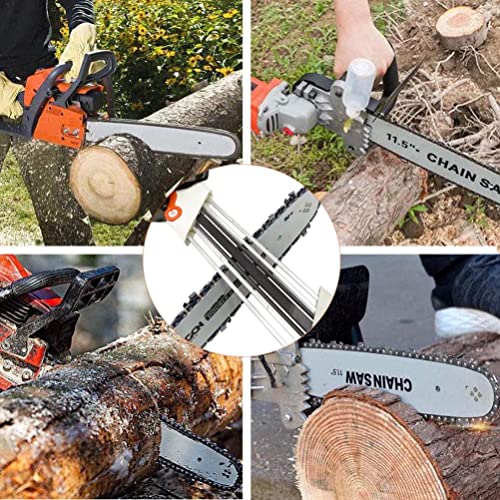 Mempa 2 in 1 Chainsaw Sharpener for 3/8" LP Saw Chain,Easy File Chain Saw Sharpener Tool