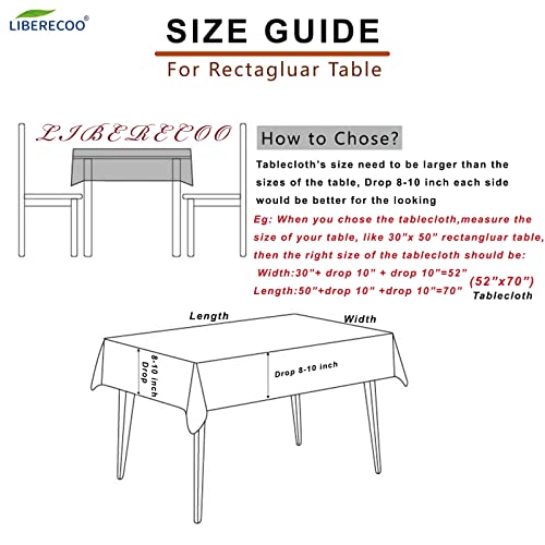 LIBERECOO Vinyl Tablecloth Flannel Backed Stain-Resistant PVC Table Cloth Waterproof Oil-Proof Wipeable Indoor/Outdoor Picnic, BBQ and Dining Table Cover(60 x 84 Inch, Sunflower)