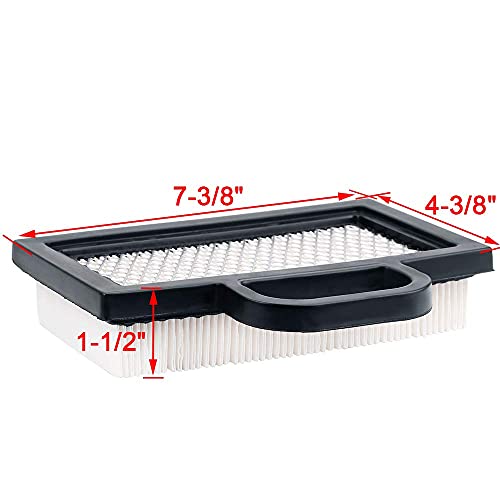 Hipa 698754 273638 Air Filter 691035 Fuel Filter 696854 Oil Filter Spark Plug for Intek Extended Life Series V-Twin 18-26 HP Lawn Mower 499486 499486S 273638