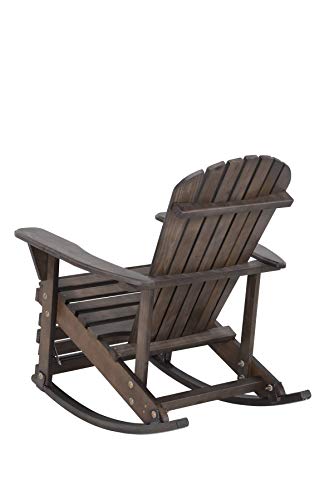 WUnlimited SW2007DB-R Adirondack Rocking Chair, Dark Brown 27.75 x 35 x 35.5