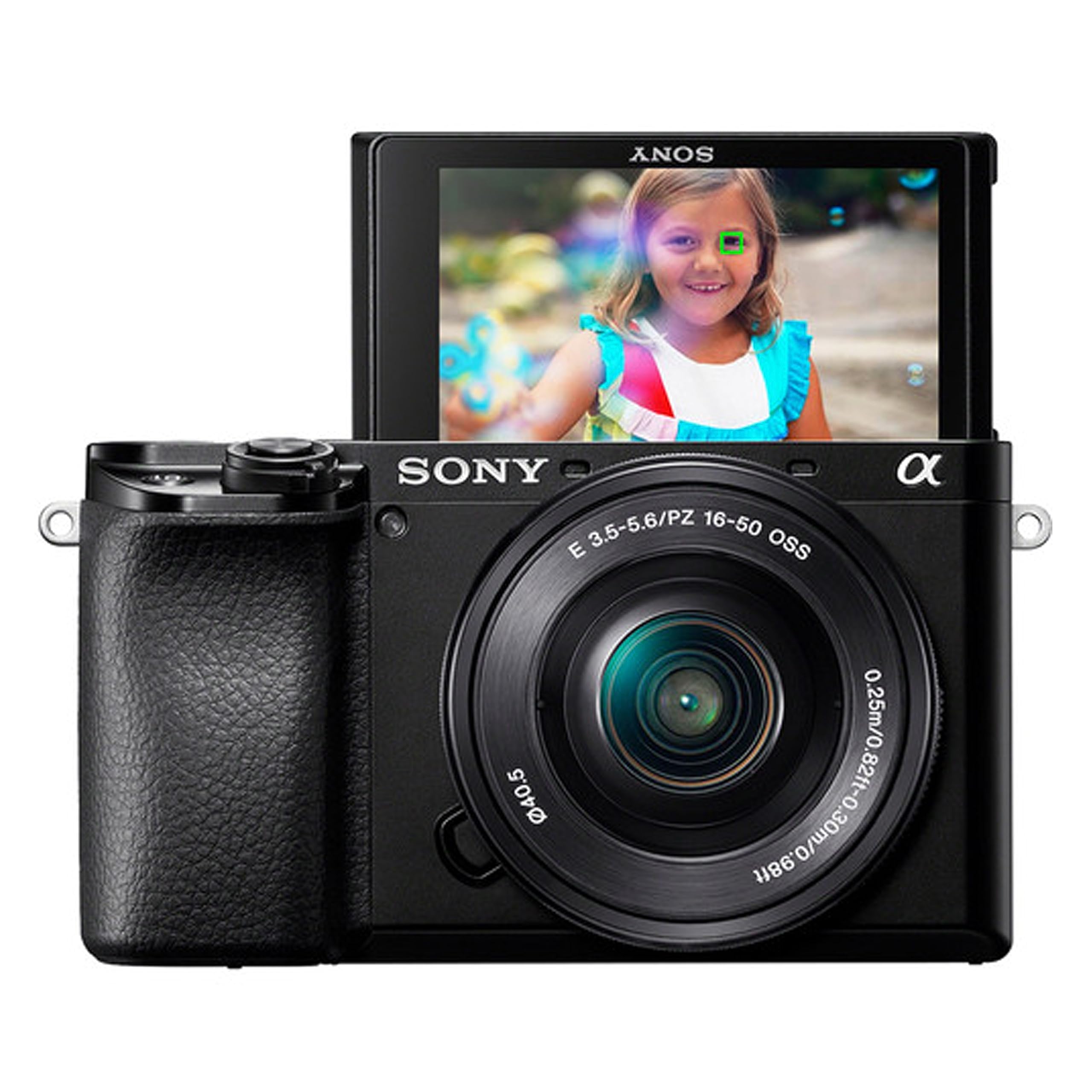 Sony a6100 Mirrorless Camera with 16-50mm + 55-210mm Lenses, 128GB Extreem Speed Memory,.43 Wide Angle & 2X Lenses, Case,Tripod, Filters, Spare Battery & Charger,Editing Software Kit -Deluxe Bundle