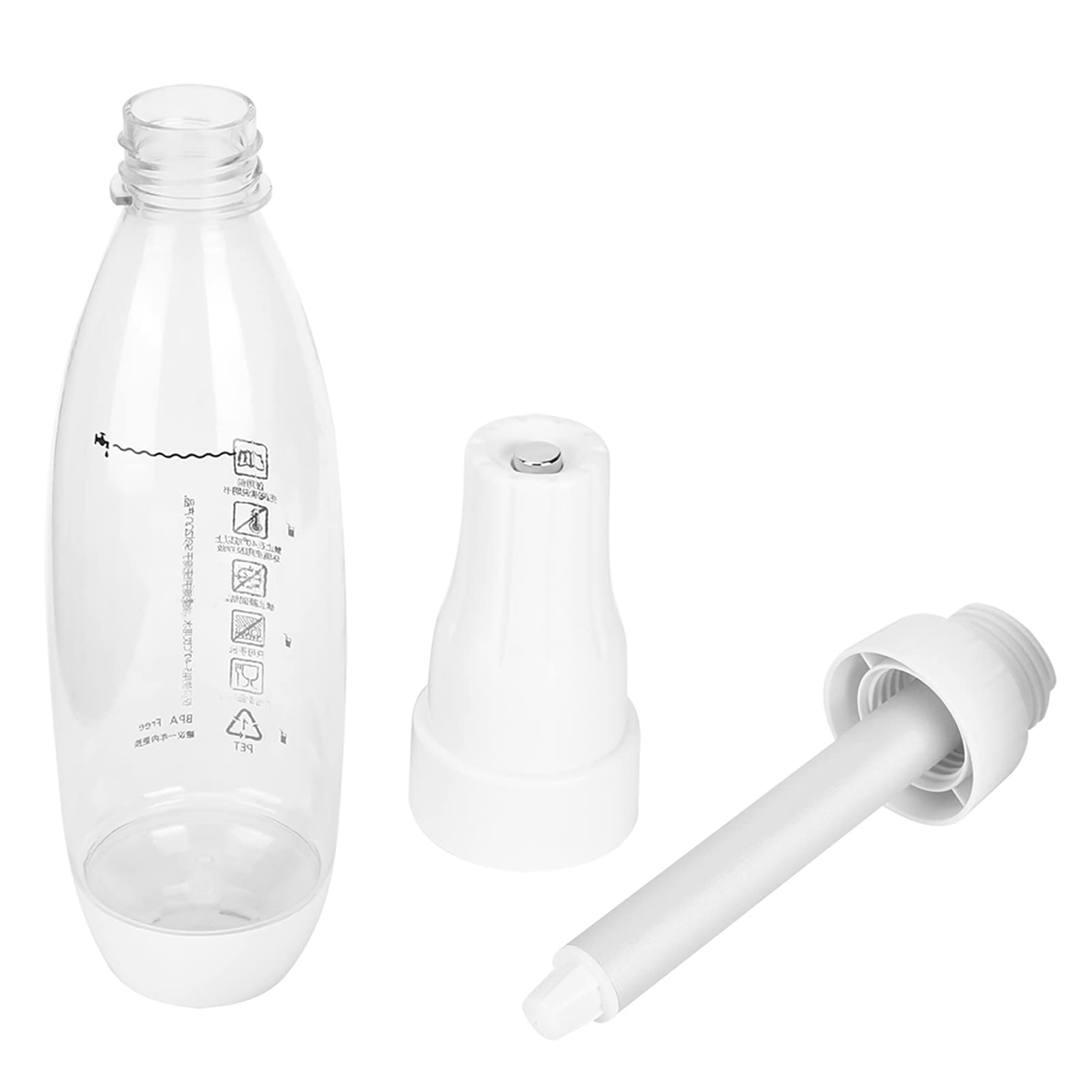 Portable Soda Water Maker, White Beverage Drink Maker Clear Soda Water Machine for Home Outdoor Office Outdoor