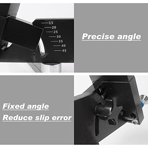 IKER Lawn Mower Blade Sharpener 15°-45° Adjustable for Straight and Standard Lawnmower Blades(Black,5005)