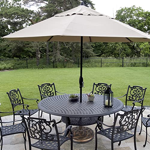 Blissun 26.5 lbs Patio Umbrella Base, Market Umbrella Base Stand for Patio, Garden, Lawn, Bronze, B-012A
