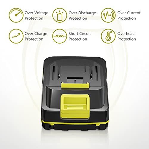SEYVUM 20V Lithium Battery - 2.0Ah Li-ion Battery Packs for DCBL2006 Cordless Leaf Blower, Long Life Battery Work DCBL2006 Cordless Leaf Blower